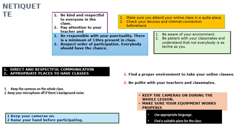 Essential Netiquette for Online Classes | PDF