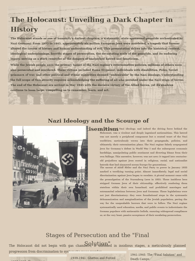 The Holocaust - Unveiling A Dark Chapter in History | PDF | The ...