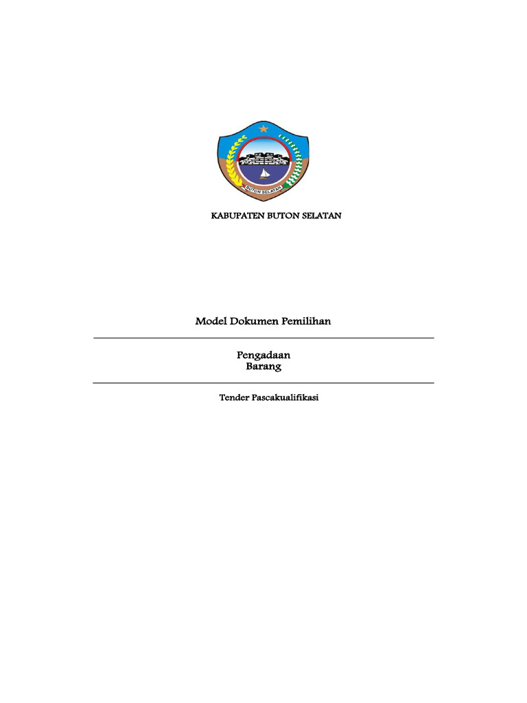 Dokumen Tender Pengadaan Ikan 2024 | PDF