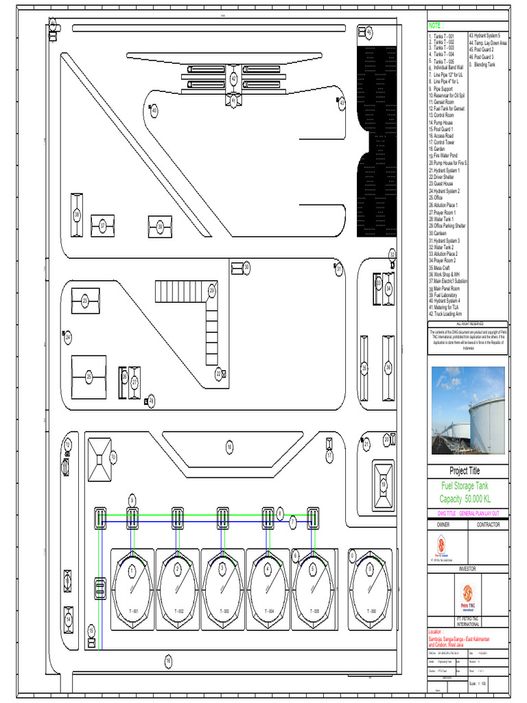 Fuel Storage Tank General Plan Layout | PDF | Chess | Chess Theory