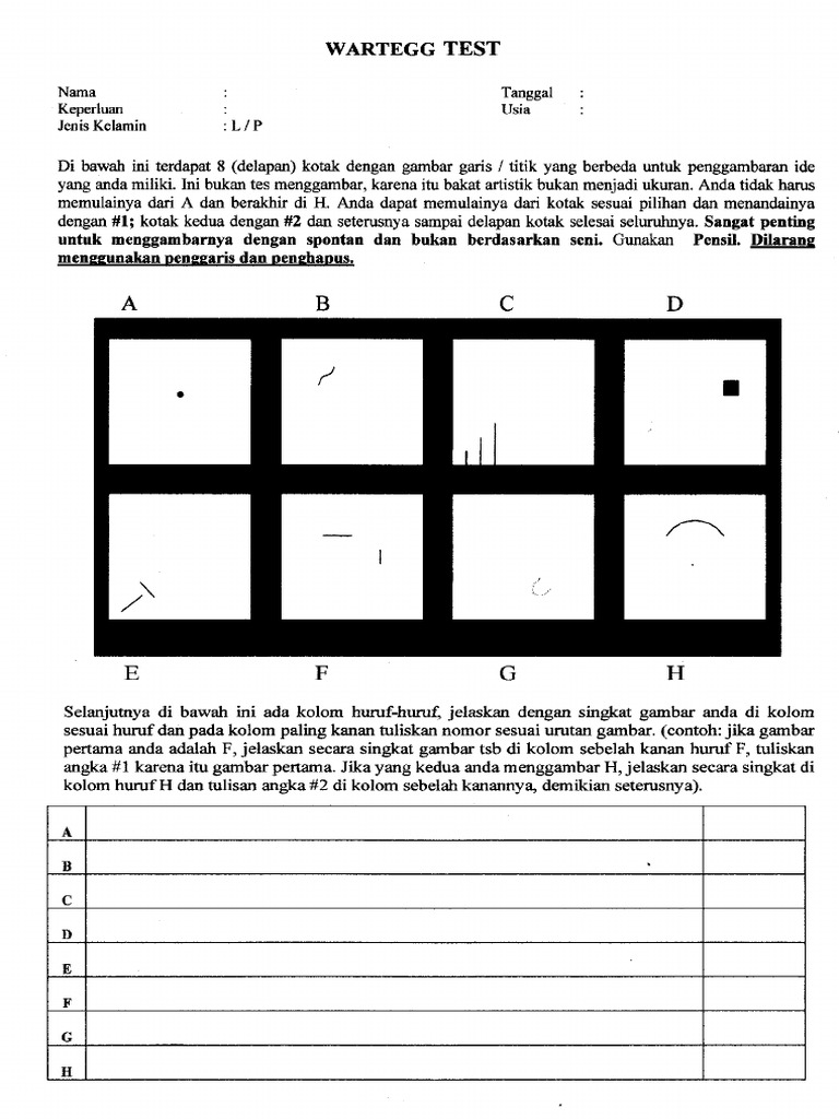 Tes Wartegg | PDF