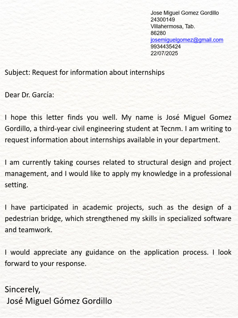 Formal Letter Layout | PDF