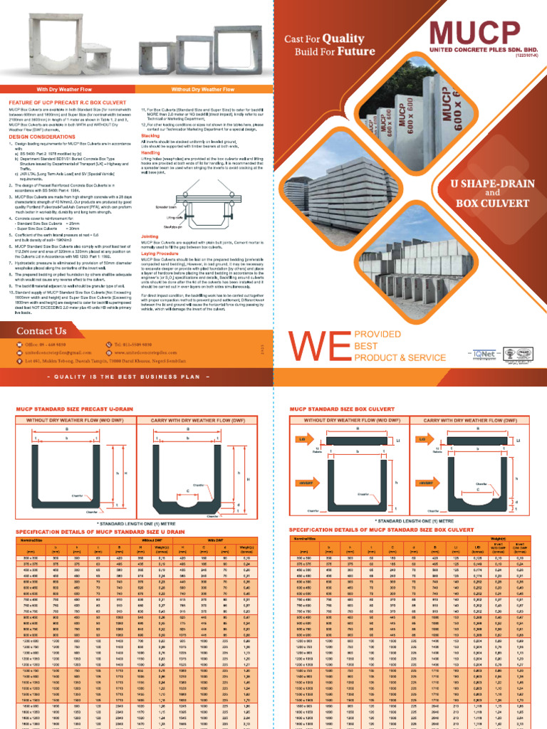 MUCP 2024-U-DRAIN-Brochure - (031224) - Lowres | PDF