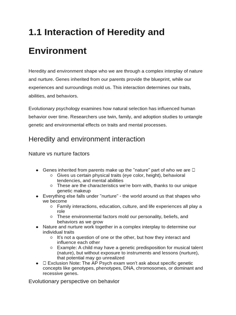 Unit 1 - Biological Bases of Behaviour | PDF | Nervous System | Sleep
