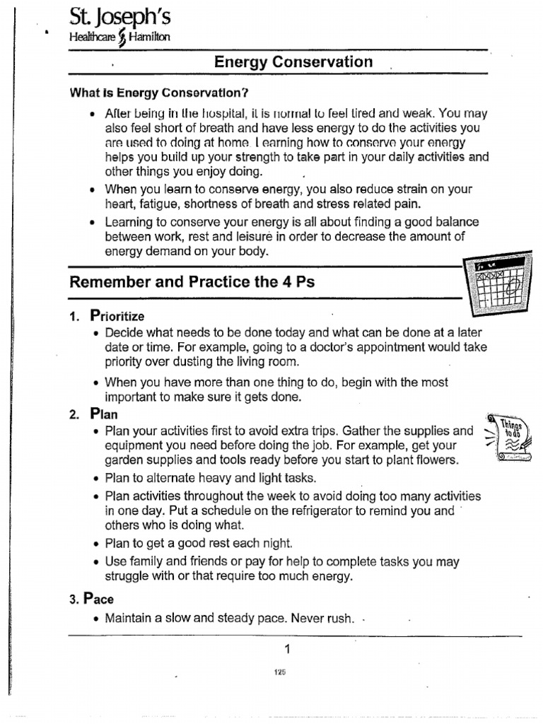 Energy Conservation Handout | PDF