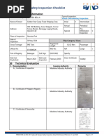 Vessel Inspection Checklist | PDF | Ships
