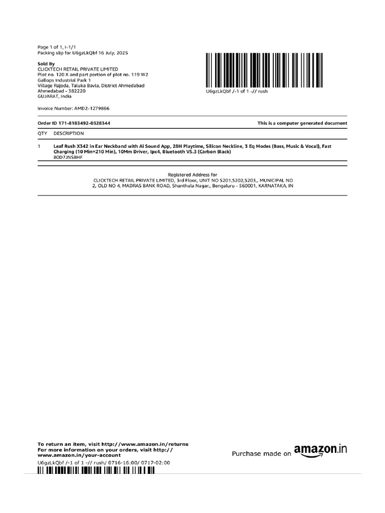 Leaf Invoice | PDF