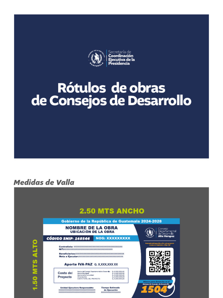 GUIA PARA ROTULOS DE OBRAS DE LOS CONSEJOS 11 Julio 2025 | PDF