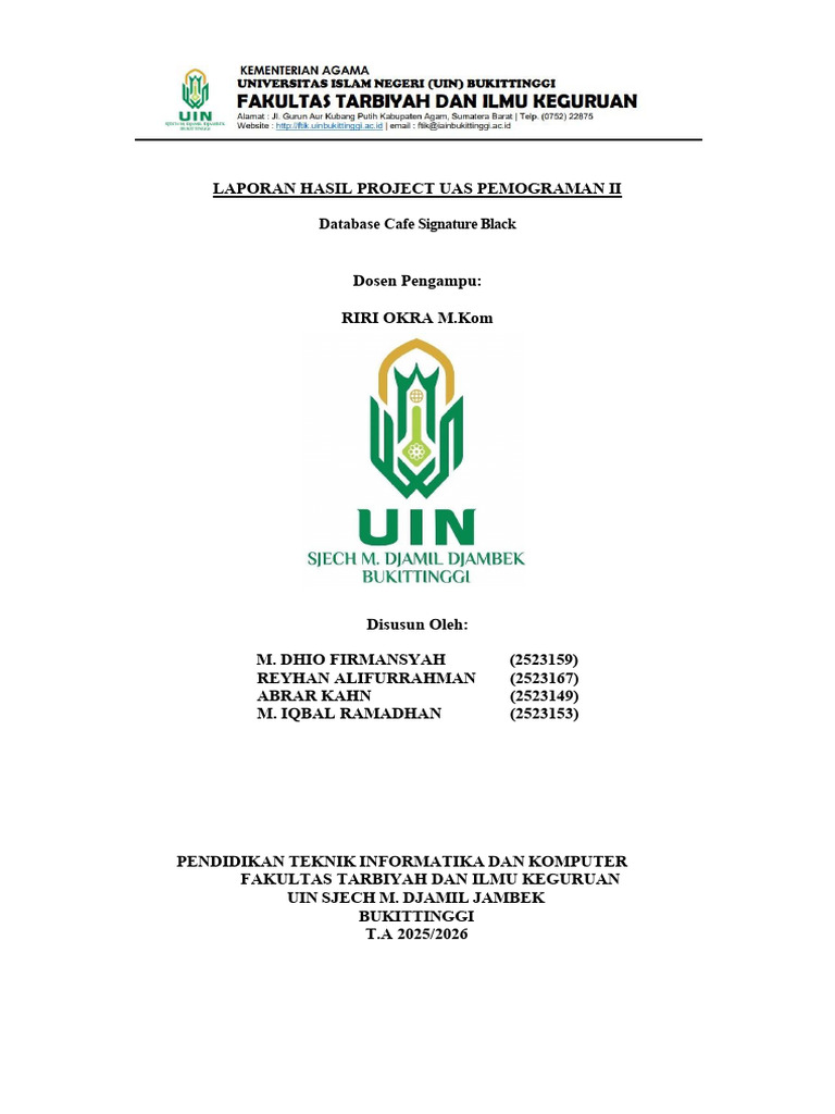 Laporan Project Uas | PDF | Information Retrieval | Data