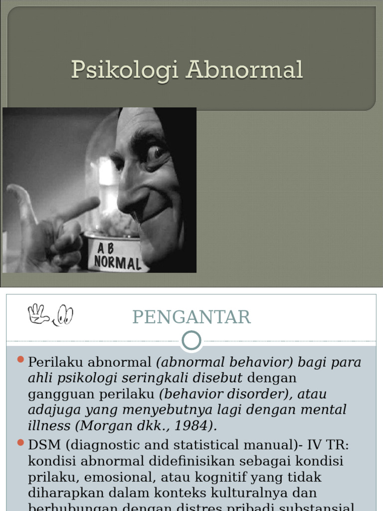 Konsep Dasar Abnormalitas | PDF