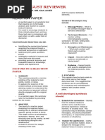 Reaction Paper Format | PDF | Paragraph | Writing