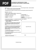 LIC - NEFT Format | PDF