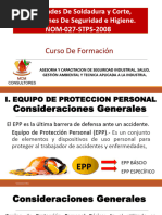 EPP Esencial para Soldadura y Oxicorte | PDF | Soldadura | Construcción