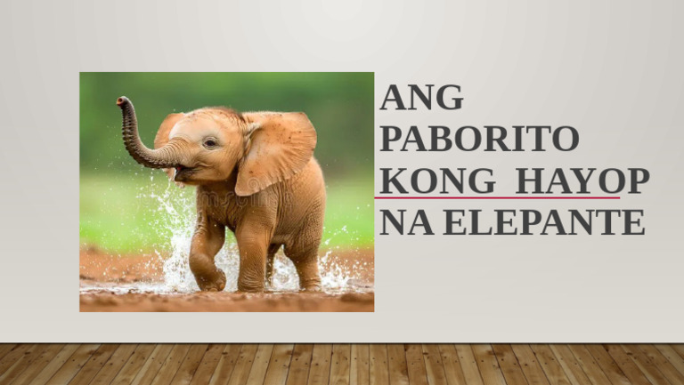 Ang Paborito Kong Elepante | PDF