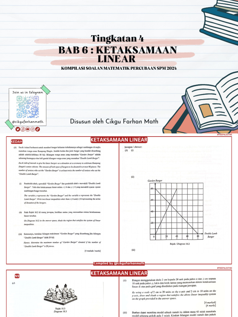 KETAKSAMAAN LINEAR 2024 by @cikgufarhanmath | PDF
