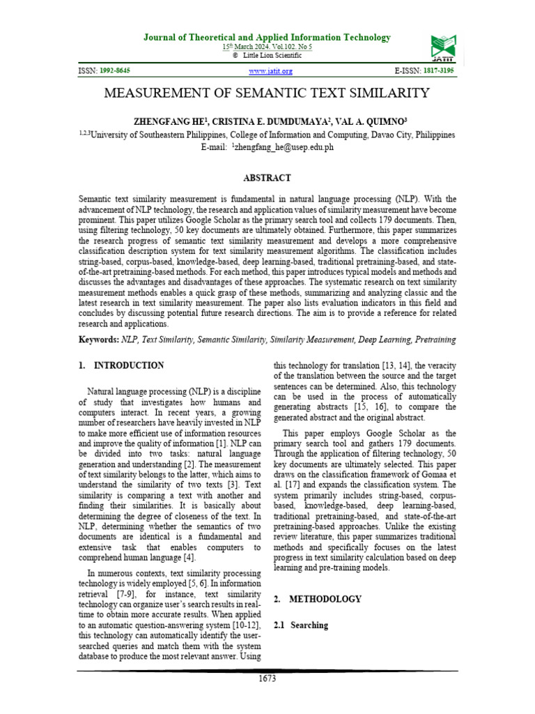 Semantic Text Similarity Measurement | PDF | Deep Learning | Cognitive ...