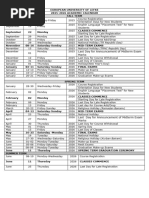 NSU Fall 2025 Academic Calendar | PDF