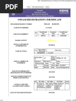 Udyam Registration Certificate Sample | PDF | Computing