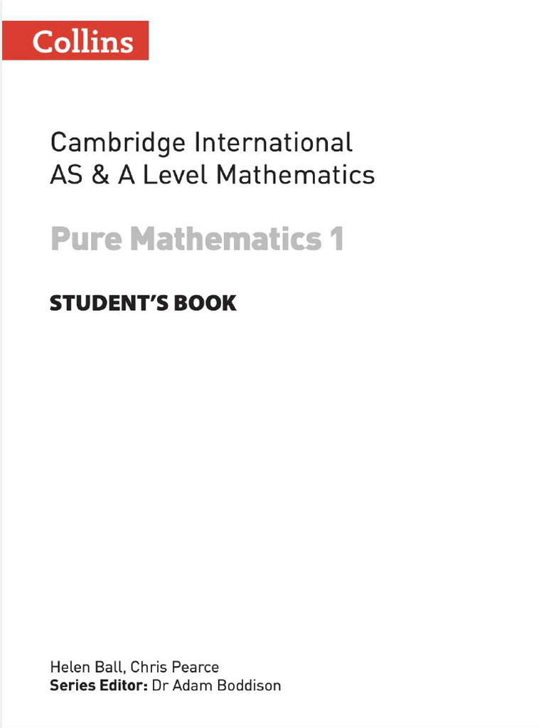 Cambridge Pure Mathematics 1 | PDF