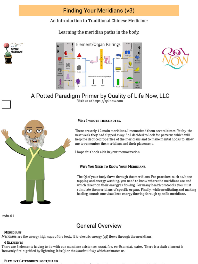Qol PP Meridian Primer.v3.0 | PDF | Meridian (Chinese Medicine) | Yin ...
