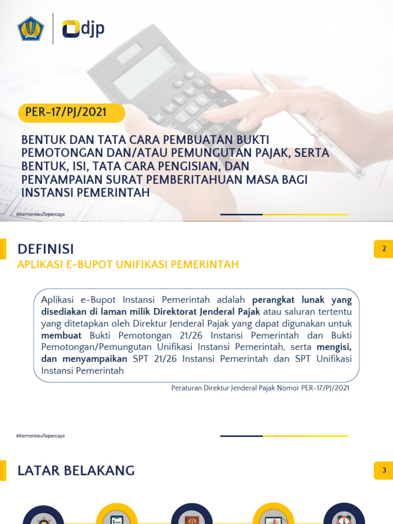 Panduan e-Bupot Instansi Pemerintah | PDF