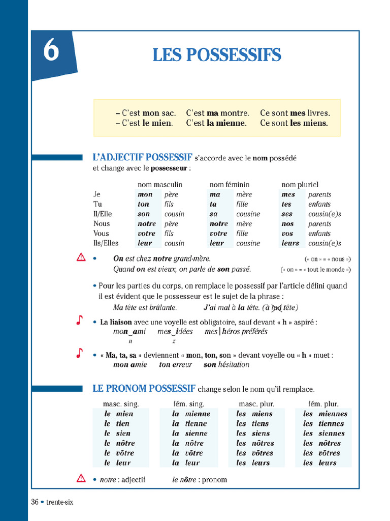 Adjectif Possessifs Et Demostratifs | PDF