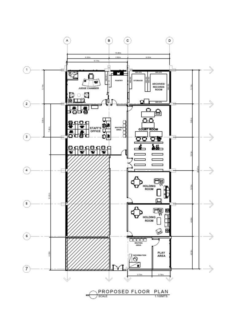 Family Courtroom Architectural Plan-model | PDF