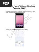 CARA MERUBAH PASSWORD DAN NAMA WIFI ZTE F663NV3a | PDF | Komputer