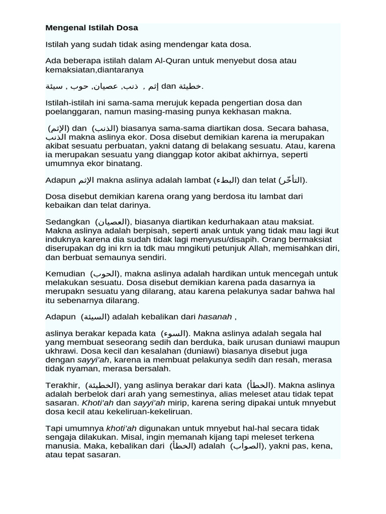 Macam Macam Dosa | PDF