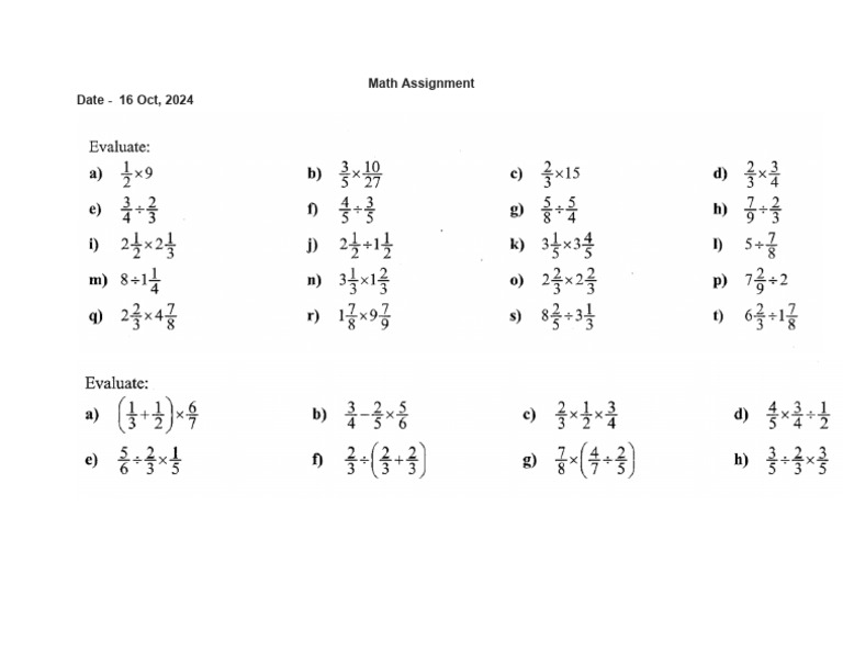 Math Assignment No 1 | PDF