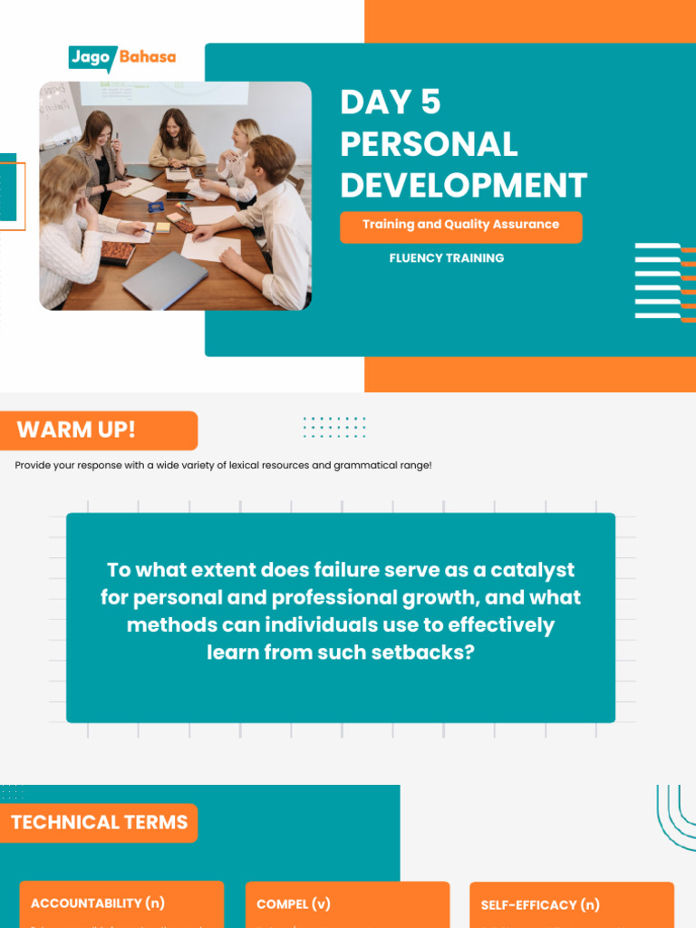 Day 5 - Personal Development | PDF | Psychological Resilience | Self ...