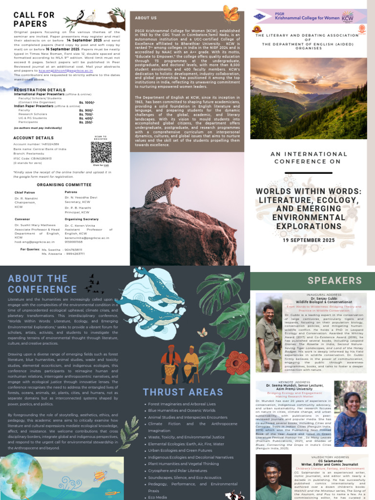 International Conference - KCW English | PDF | Conservation Biology | Ecology