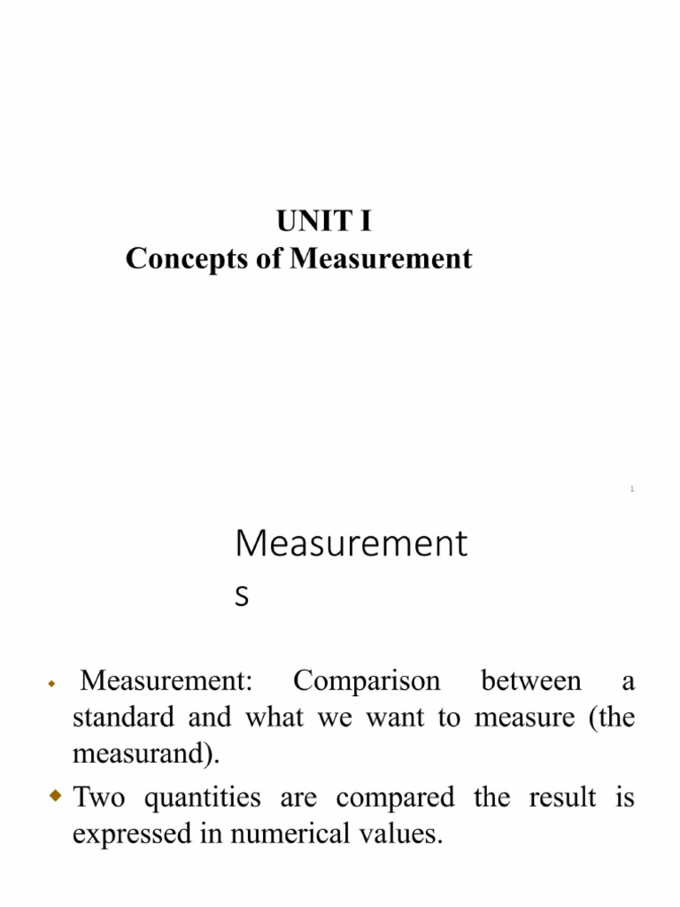Basics of Measurement Static Dynamic Char. | PDF