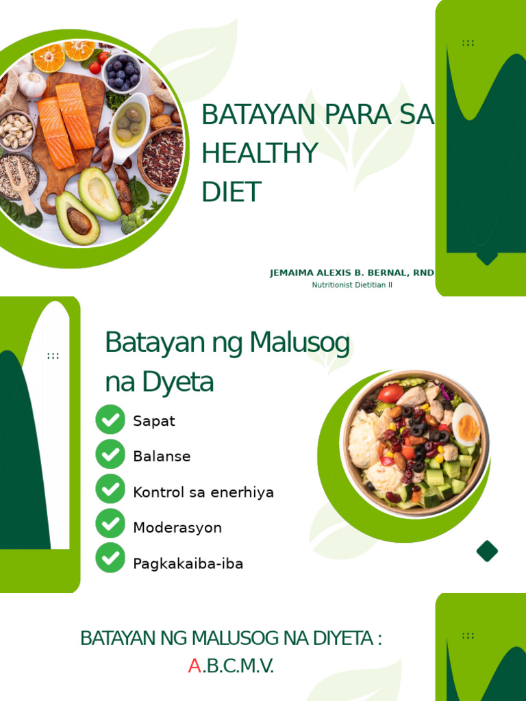 Malusog Na Diet | PDF