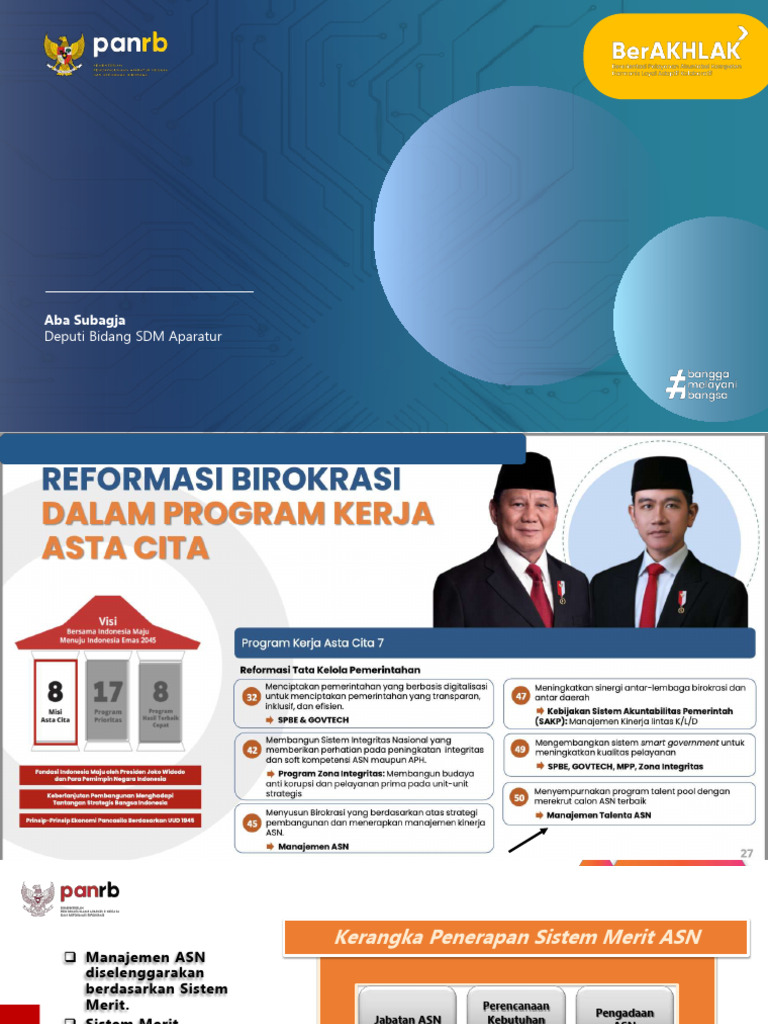 Manajemen Talenta ASN Berdasarkan Merit | PDF