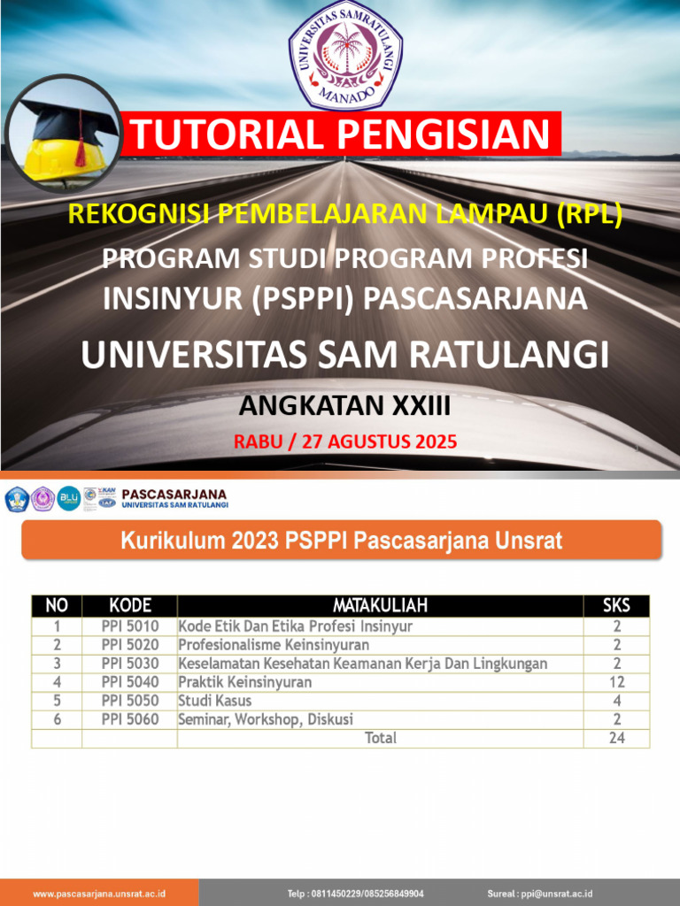 Tutorial Pengisian Dokumen RPL Mhs Psppi Angkatan Xxiii 27 Agustus 2025 ...
