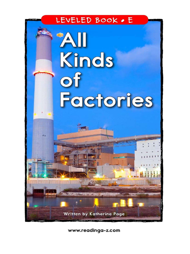 RAZ E B01 All Kinds of Factories | PDF