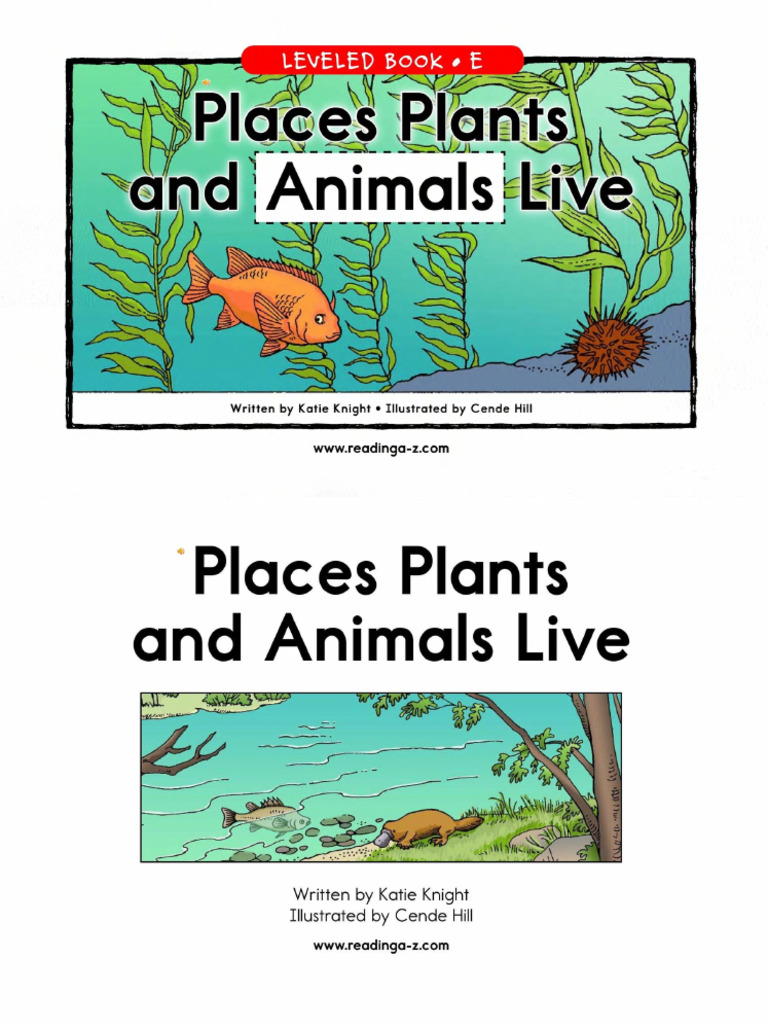 RAZ - E - B02 - Places Plants and Animals Live | PDF