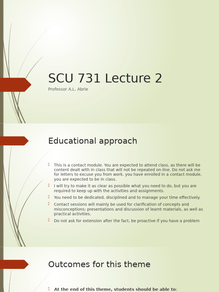 Scu 731 Lecture 2 Nos | PDF | Science | Scientific Method