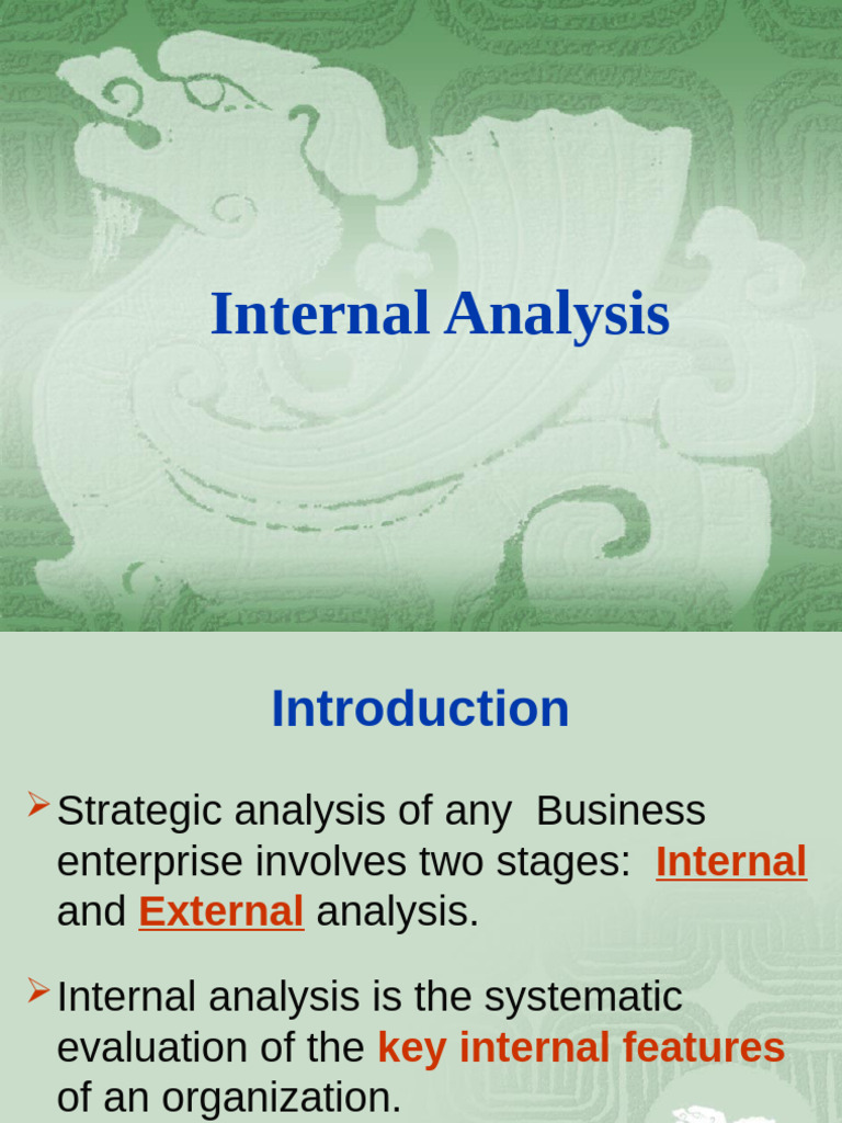 Internal Analysis for Strategic Advantage | PDF | Supply Chain | Value ...