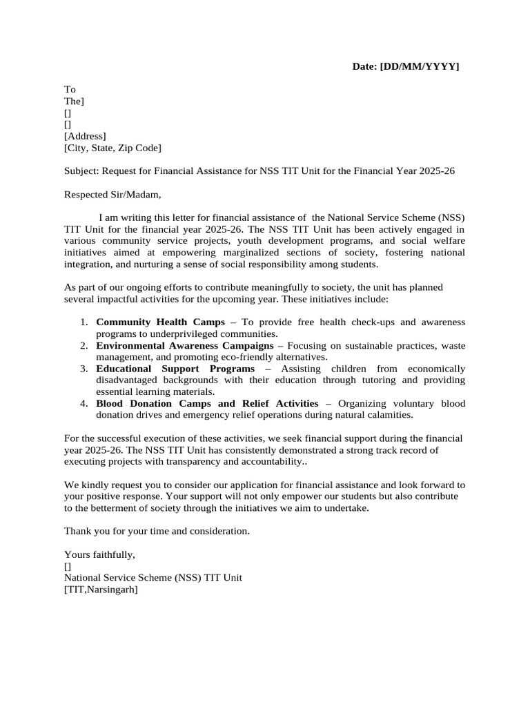 Nss Financial Assis | PDF