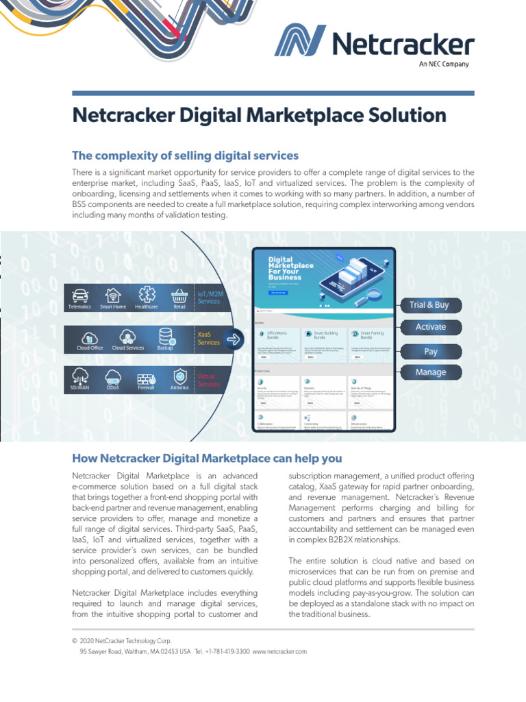 Netcracker Digital Marketplace Overview | PDF | Software As A Service ...