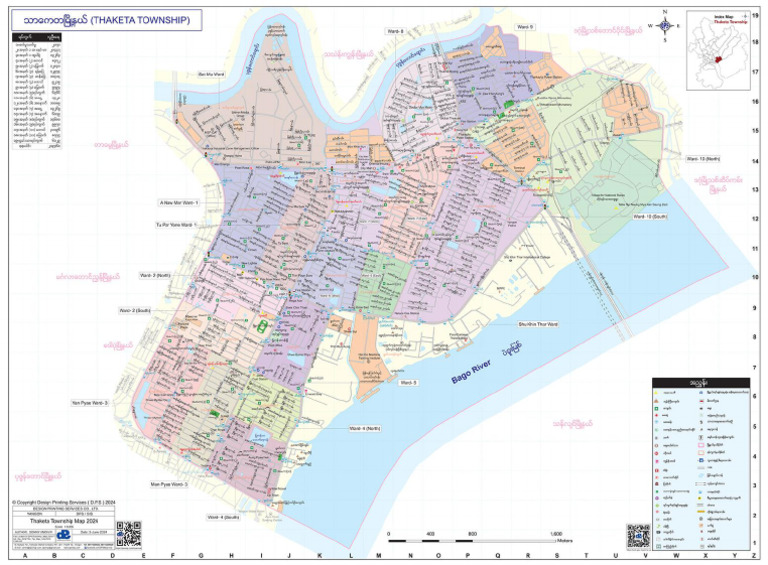 Map of Thaketa Yangon Myanmar | PDF