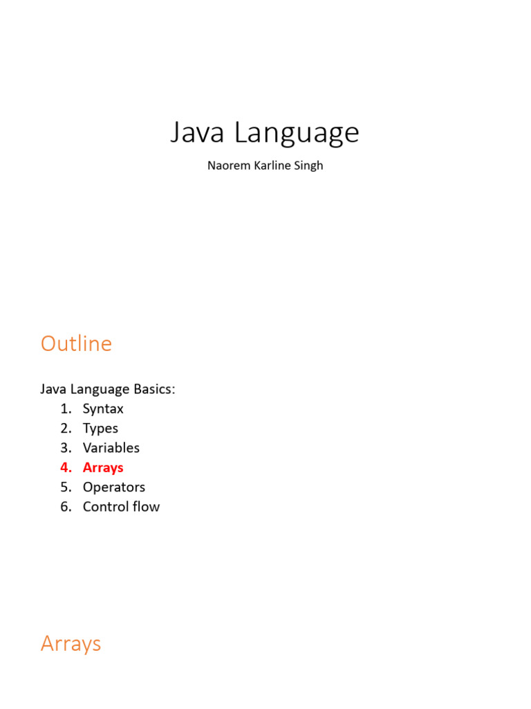Unit 1 - Arrays and Operators | PDF | Computer Programming | Computer Engineering