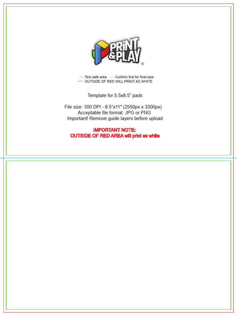 5.5 X 8.5 Pads Template | PDF