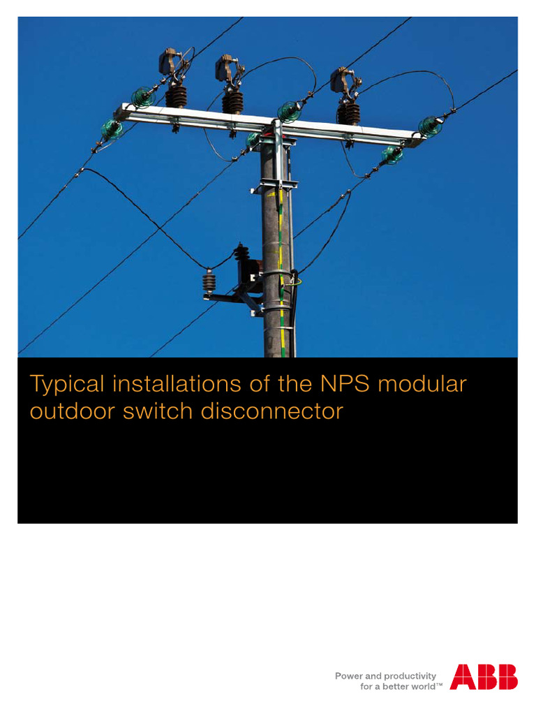 NPS Modular Outdoor Switch Disconnectors | PDF | Insulator (Electricity ...
