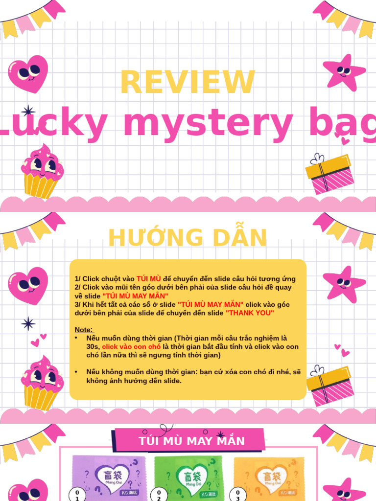Túi Mù Review Game | PDF