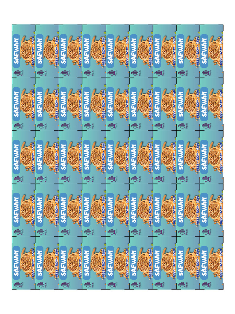 Safwan Sticer Vynil A3 3pcs | PDF