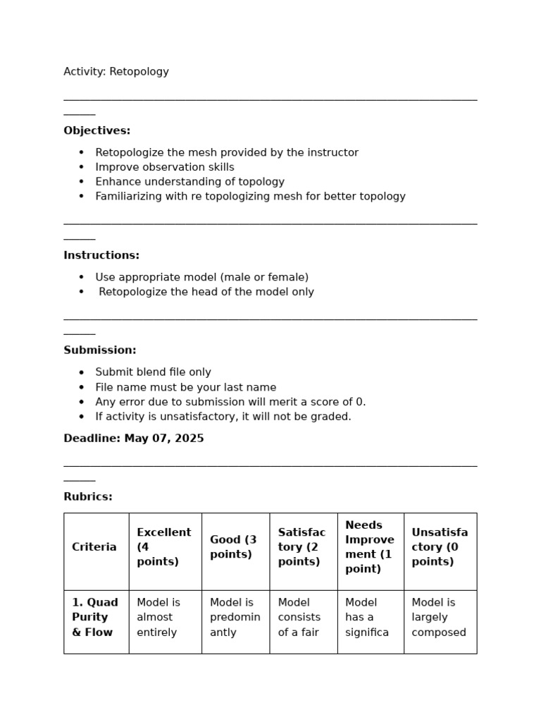 Activity Re Topology | PDF | Polygon | Geometry