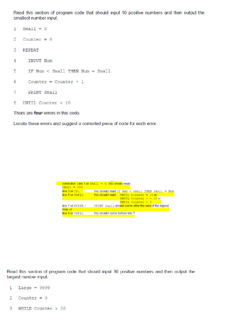 Finding Errors | PDF